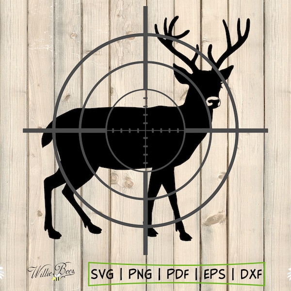Deer in Scope Svg - Etsy