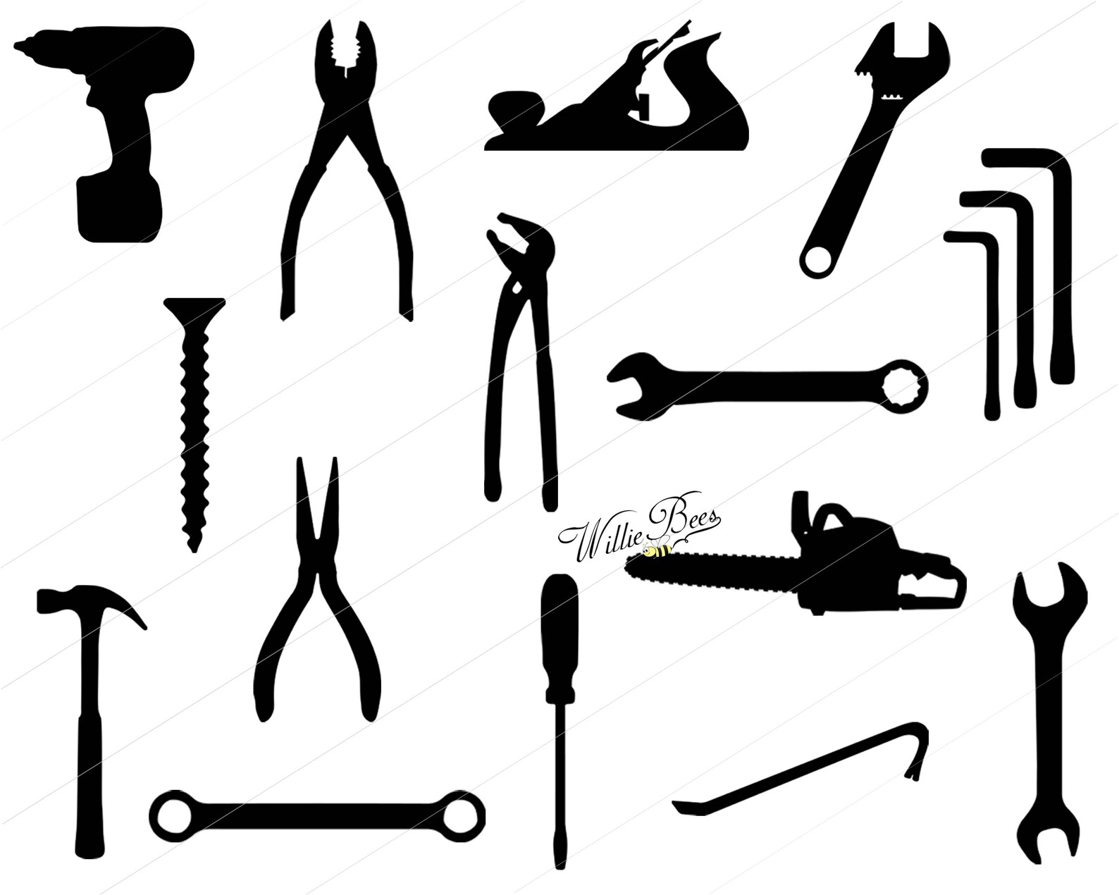 Handyman Tools SVG Hardware Clipart Electric Drill Saw SVG - Etsy