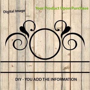 Custom Family Name Sign SVG, Personalized Monogram Name, Established ...