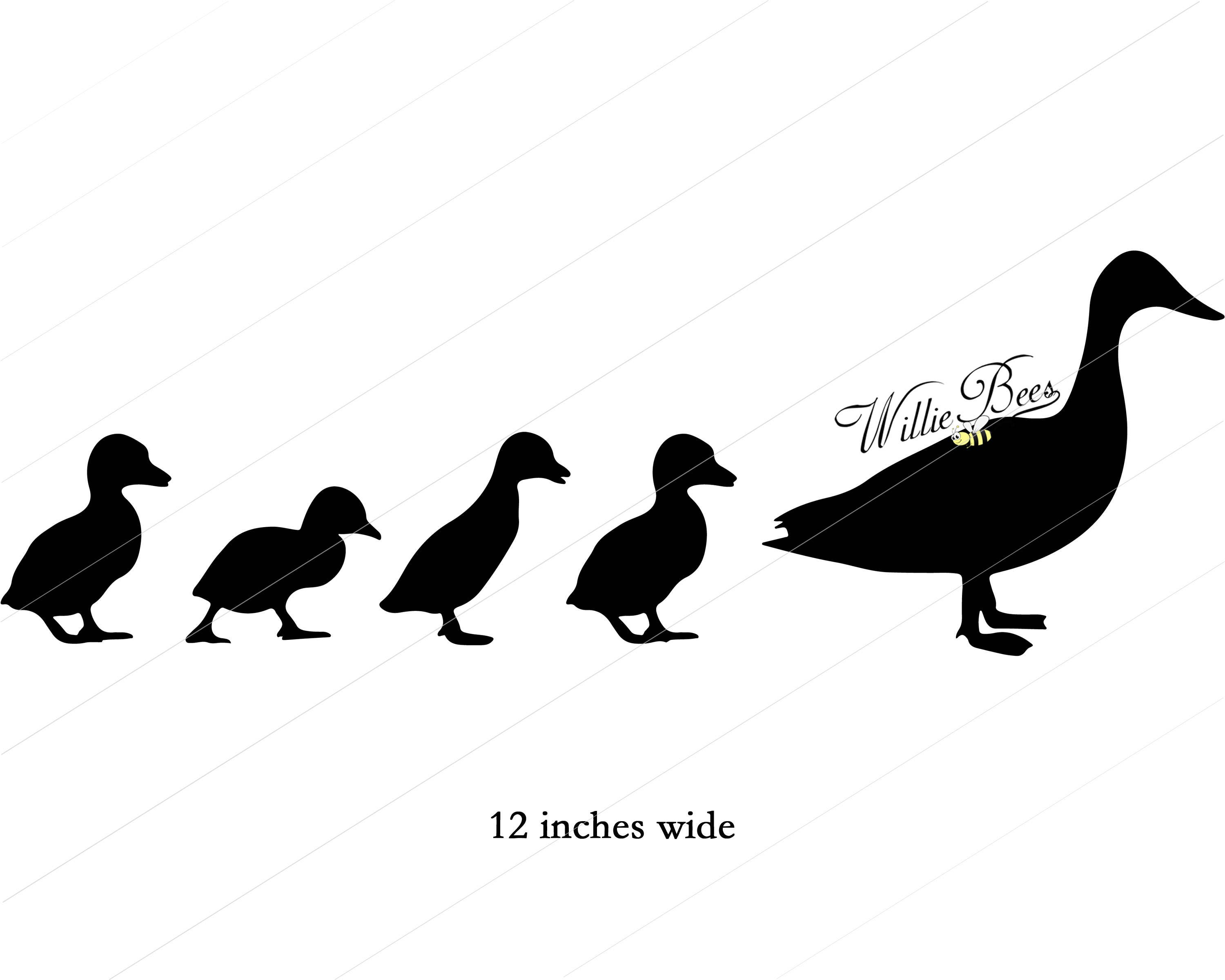 Ducks SVG Mom and Baby Ducks Clipart Baby Duck Family Of | Etsy