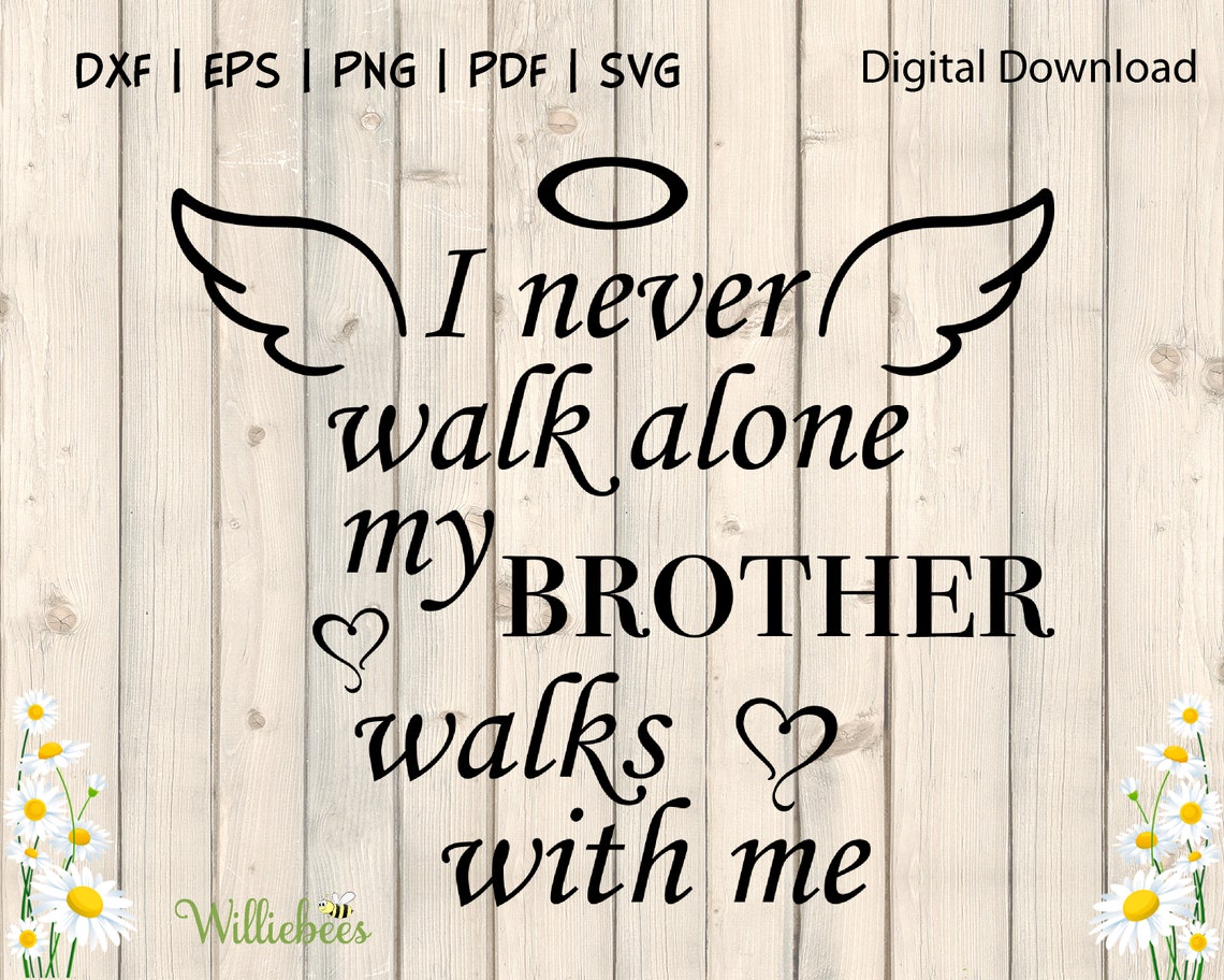 Loss of Brother Remembering You SVG in Memory Of Missing | Etsy