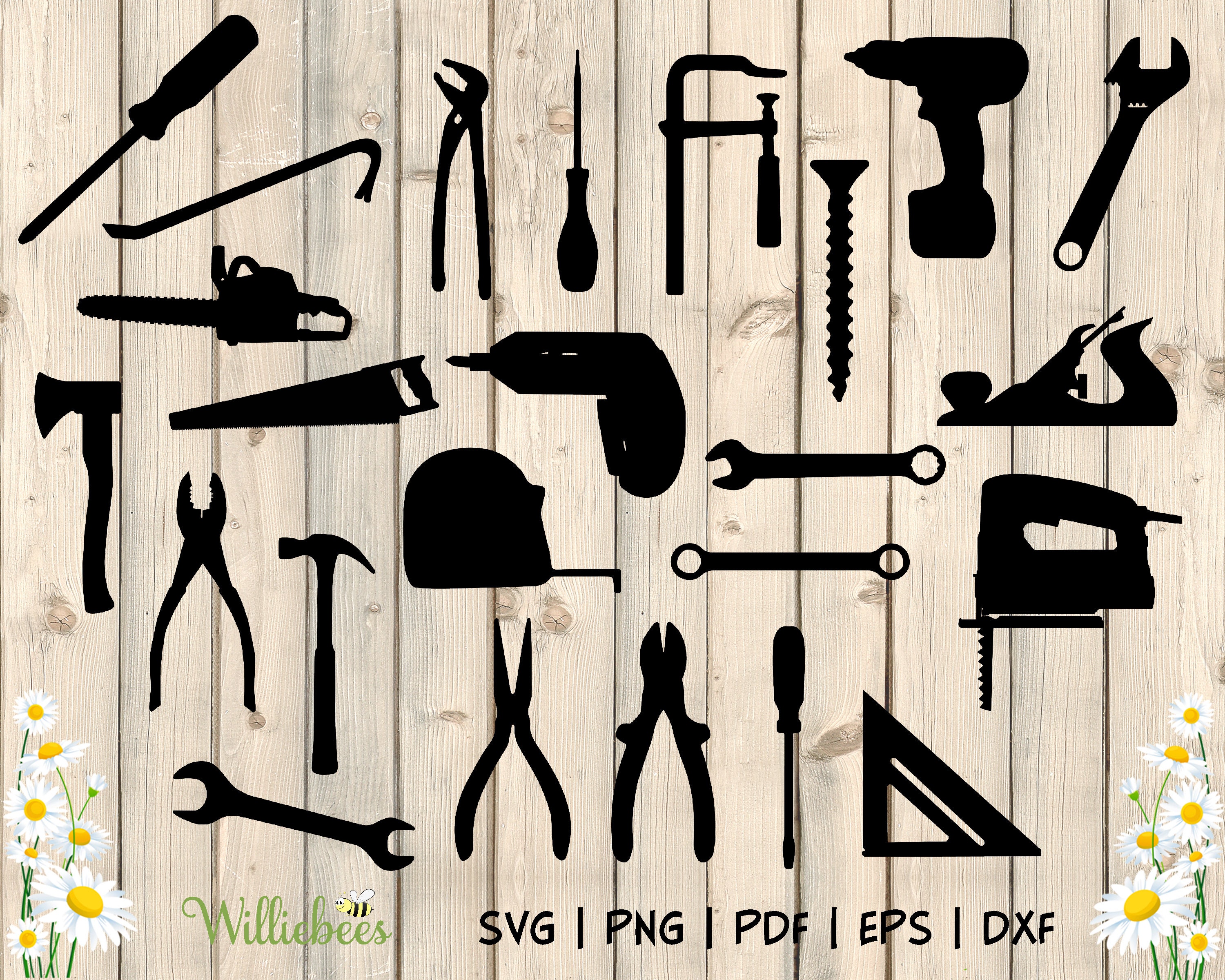 Handyman Tools SVG Hardware Clipart Electric Drill Saw SVG - Etsy Canada