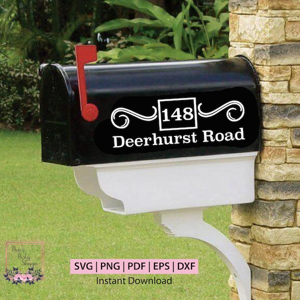 Mailbox Decal Svg - Etsy