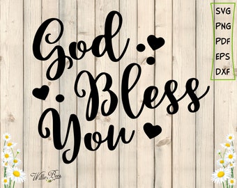 God Bless You Digital Download Image PNG File - Etsy
