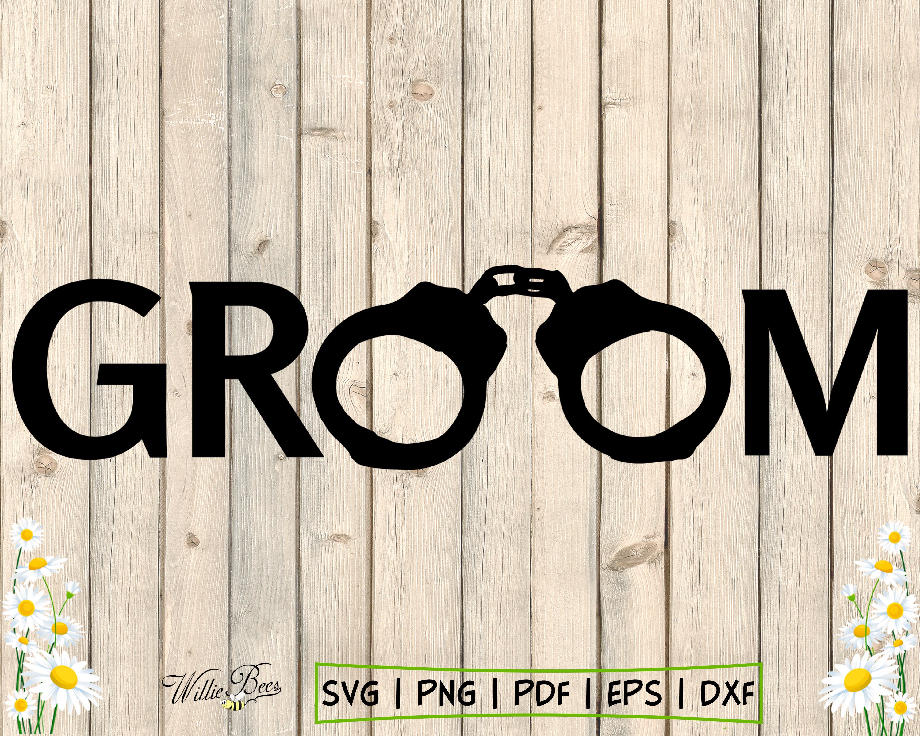 Groom SVG Handcuffs SVG Wedding Day Stag Party Getting | Etsy