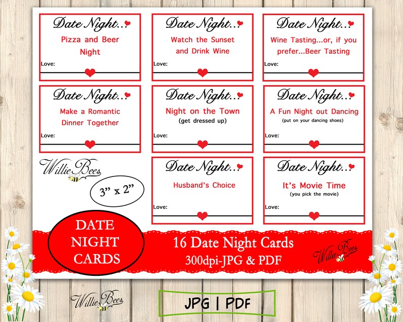 Date Night Coupons Love Cards Love Coupons Date Ideas Date - Etsy