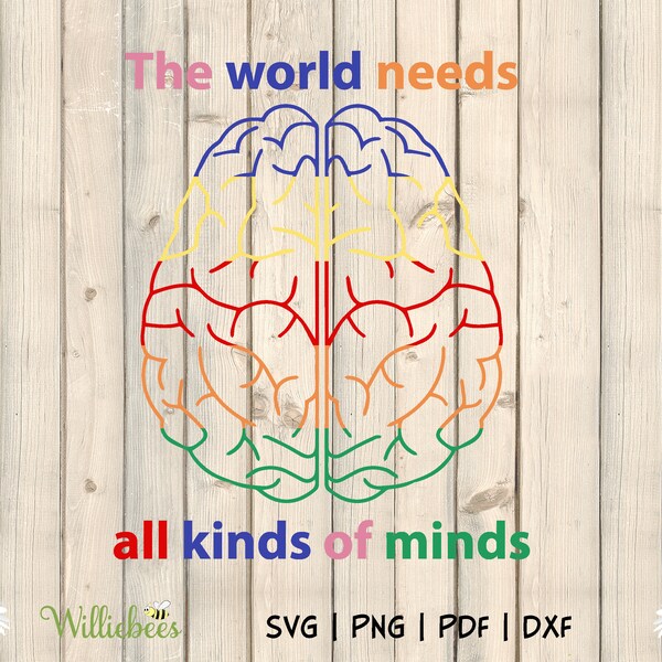 Celebrate minds of all kids svg - Etsy France
