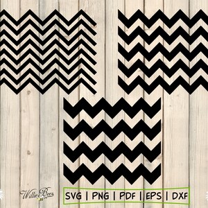 Chevron SVG, Chevron Silhouette Clipart, Chevron Cut File, Zig Zag SVG ...