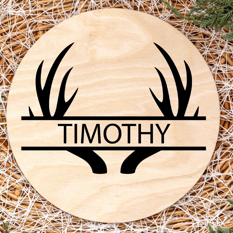 Deer Antler Monogram - Etsy