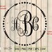 Circle Monogram Frame SVG Arrow Circle Monogram SVG Arrow - Etsy