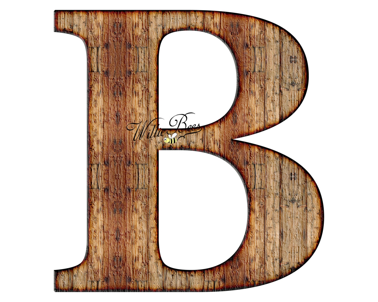 Brown Wood Uppercase Alphabet Capital Clip Art Letters A-Z | Etsy