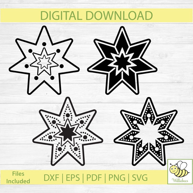 Shining Star Stickers - Etsy