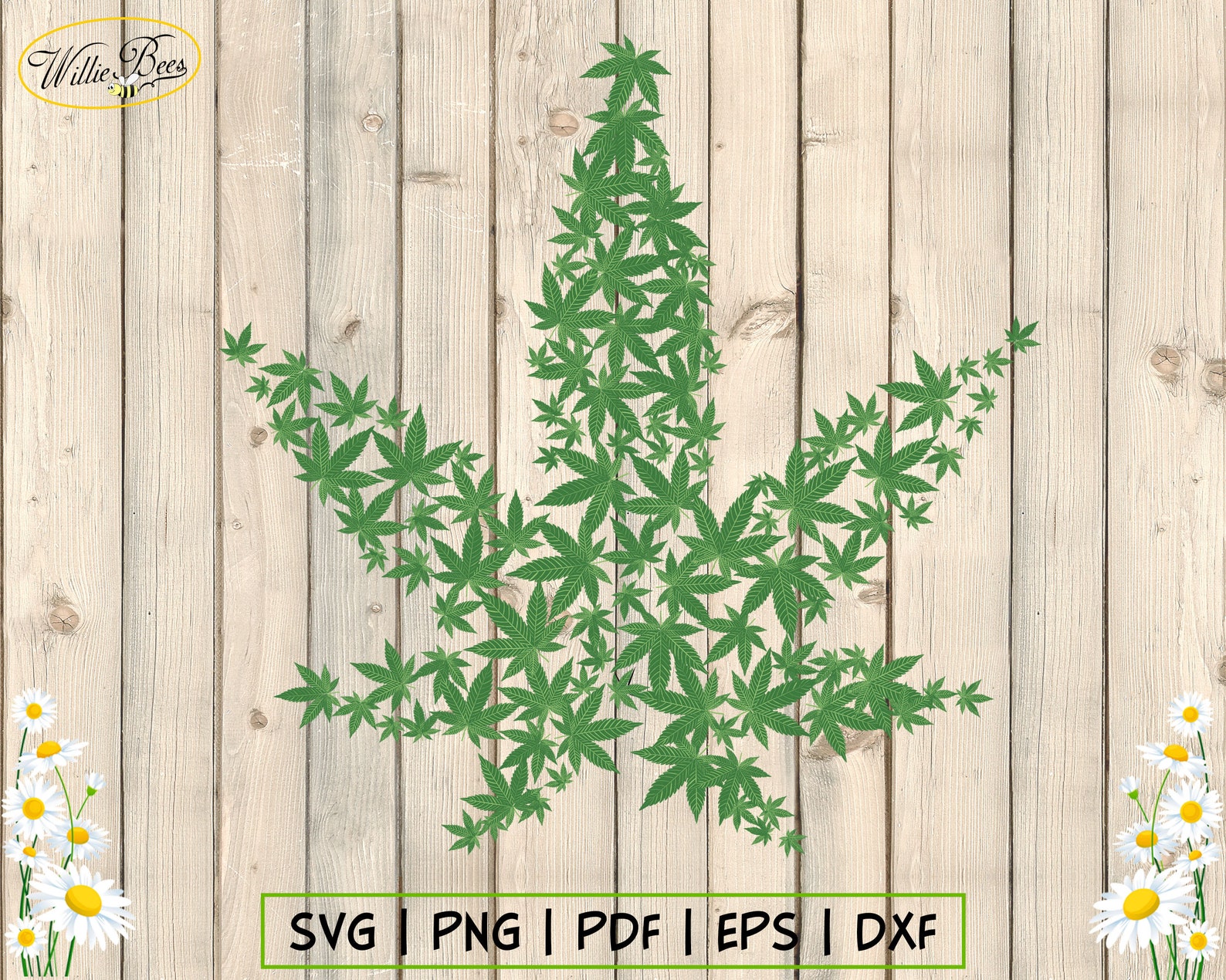 Cannabis Leaf SVG Weed SVG Marijuana Leaf SVG Clipart Pot | Etsy
