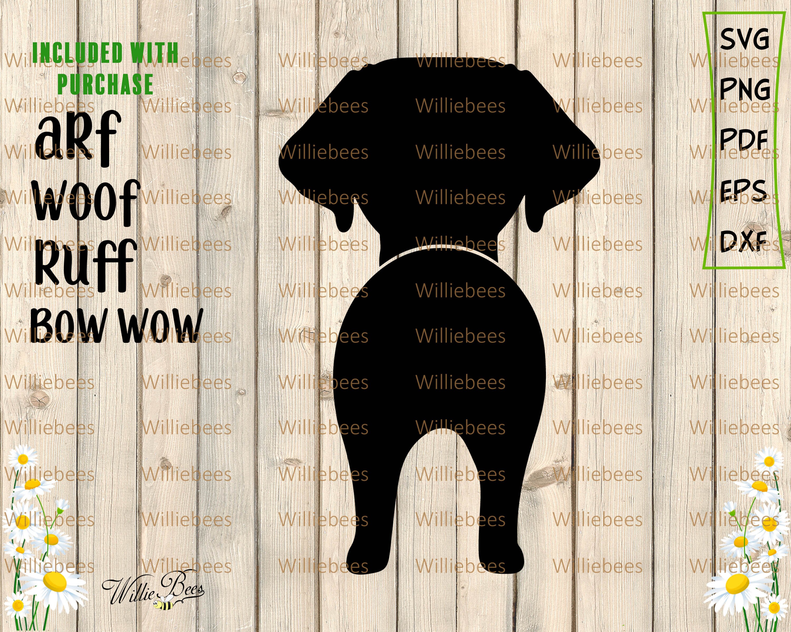 Labrador Retriever Dog SVG Lab Dog Butt Puppy Dog Retriever | Etsy