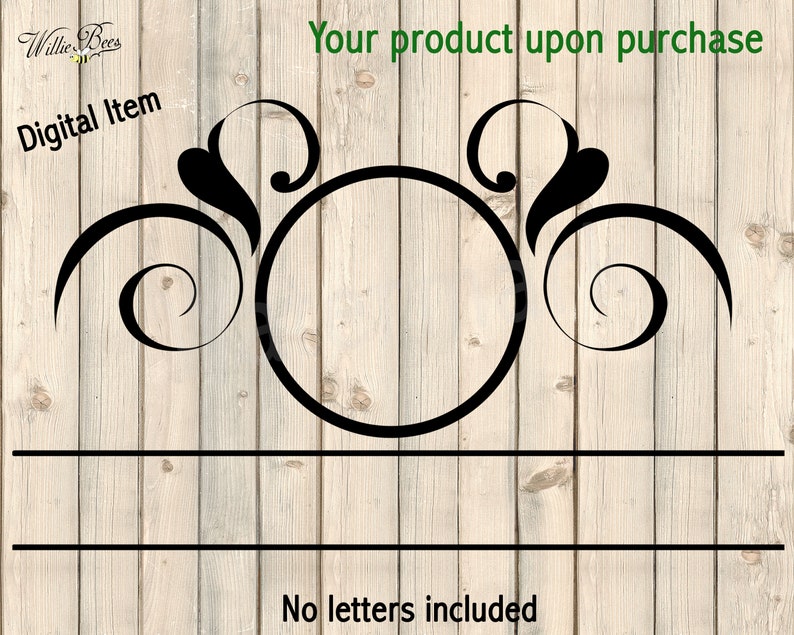 Custom Family Name Sign SVG Personalized Monogram Name - Etsy Canada