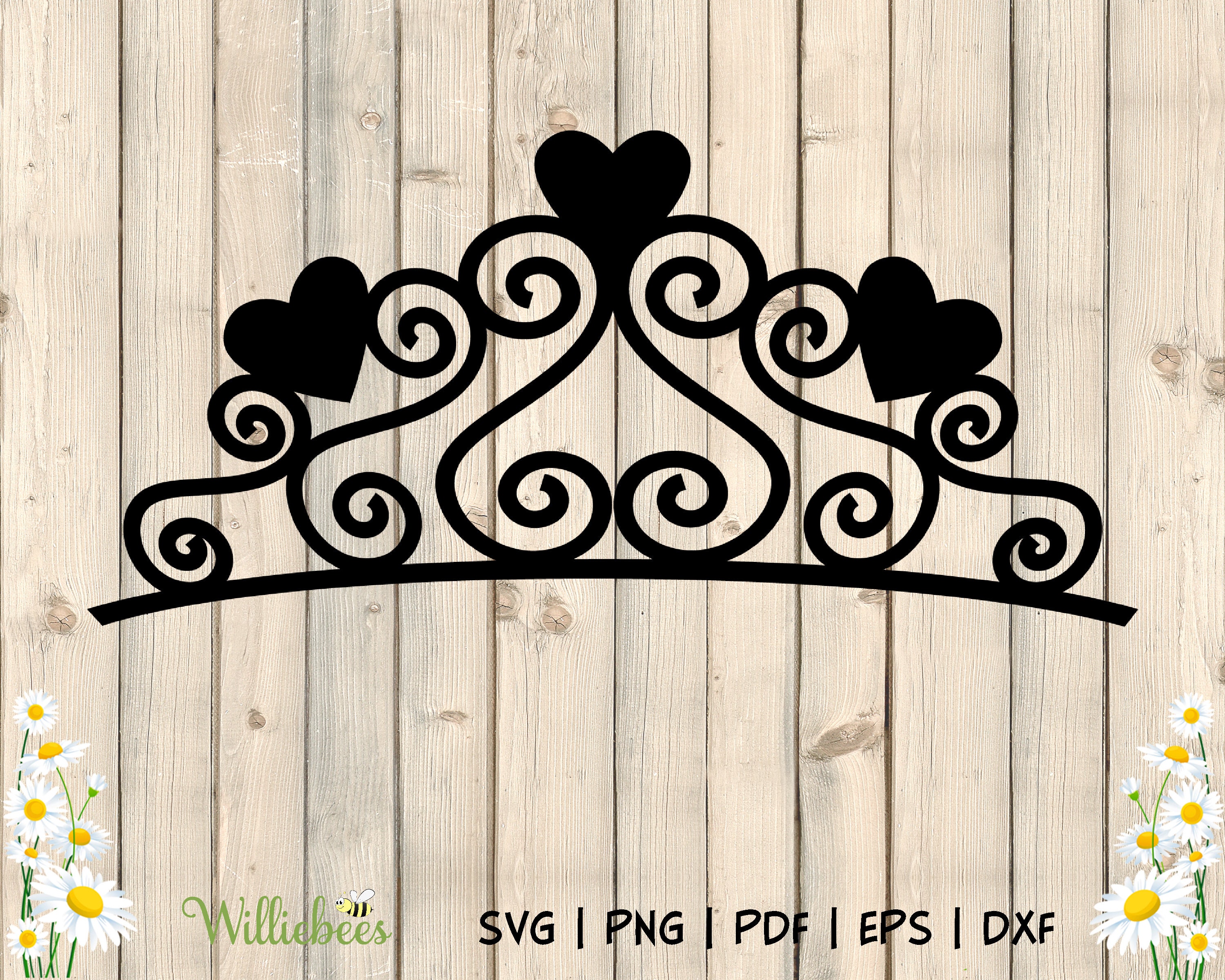 Simple Princess Crown Silhouette
