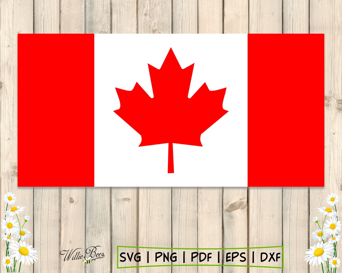Canadian Flag SVG Silhouette Clipart Cut File Canada Shirt - Etsy Canada