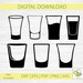 Shot Glasses SVG Bundle, Alcoholic Drink, Drinking Party, Liquor SVG ...