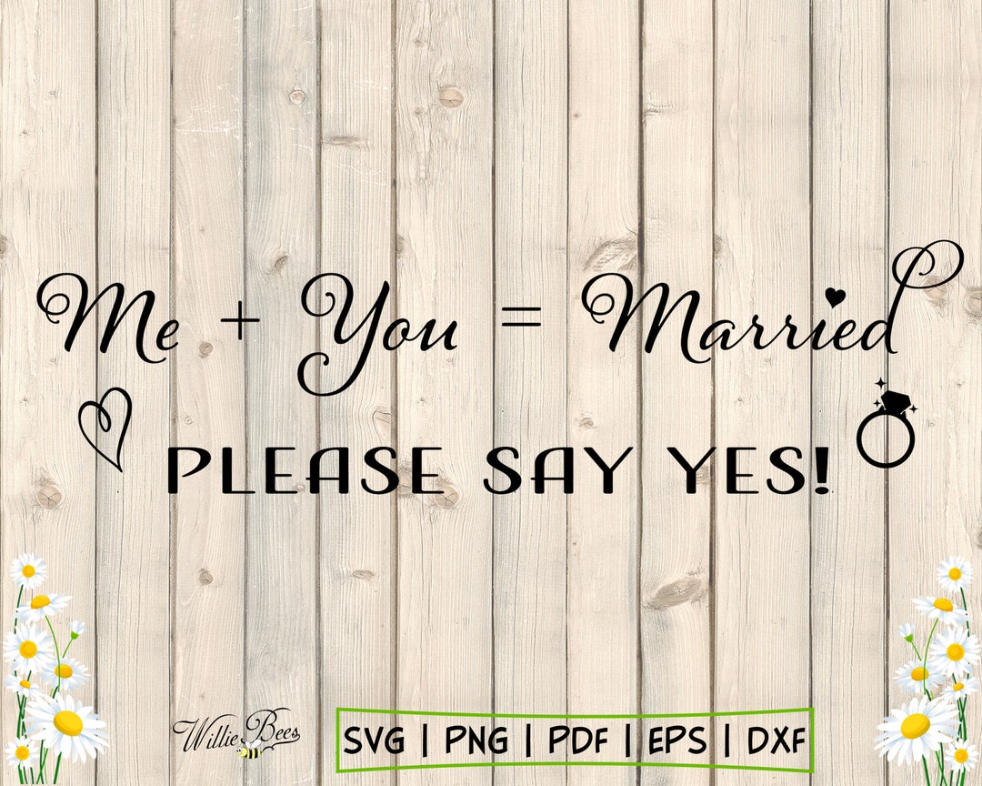 Will You Marry Me SVG, Marriage Proposal SVG, Engagement SVG, Marry Me ...