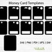 Money Card Template SVG, Money Holder, Dollar Bill, Bill Holder, Gift ...