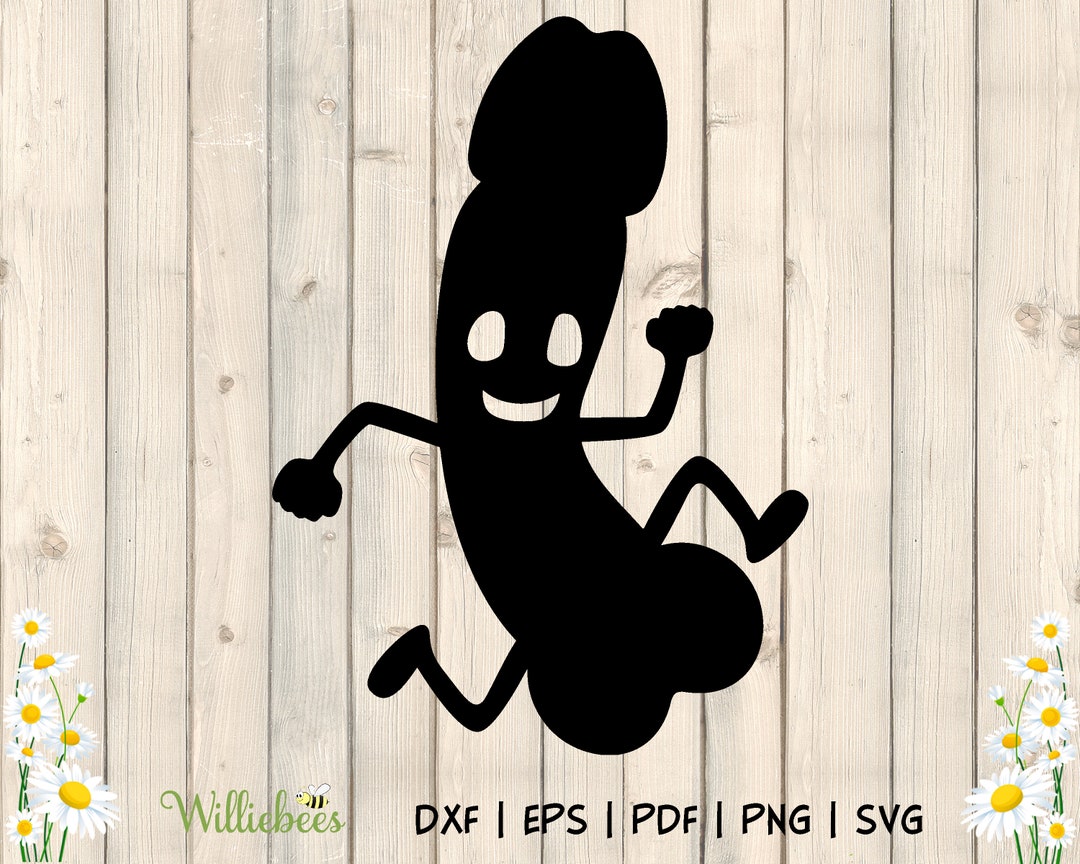 Running Penis SVG, Man's Dick, Penis Silhouette, Bachelorette Party ...