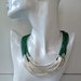 Forest Green Multistrand Jewelry Set of Necklace Bracelet - Etsy