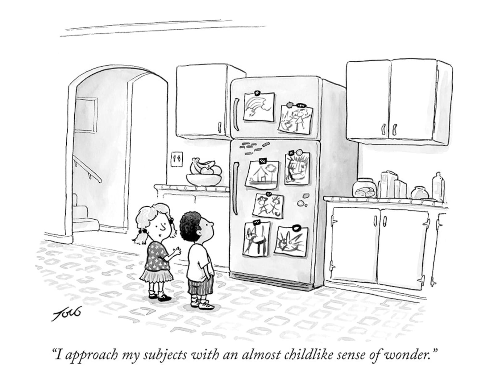 Signed Print of My Cartoon "childlike Sense of Wonder" - Etsy