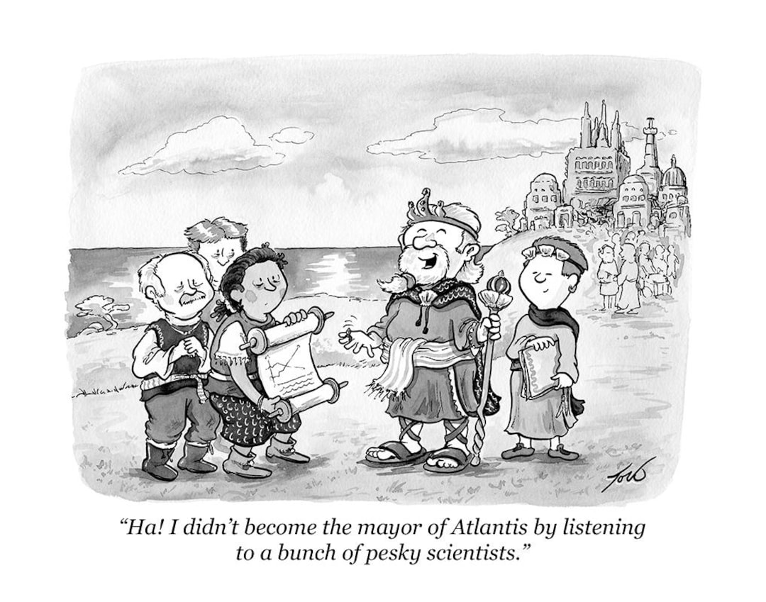 Signed Print of My Cartoon "the Mayor of Atlantis" - Etsy