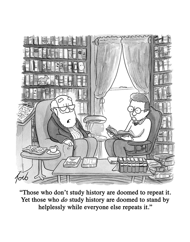 Signed Print of My Cartoon "those Who Don't Study History" - Etsy