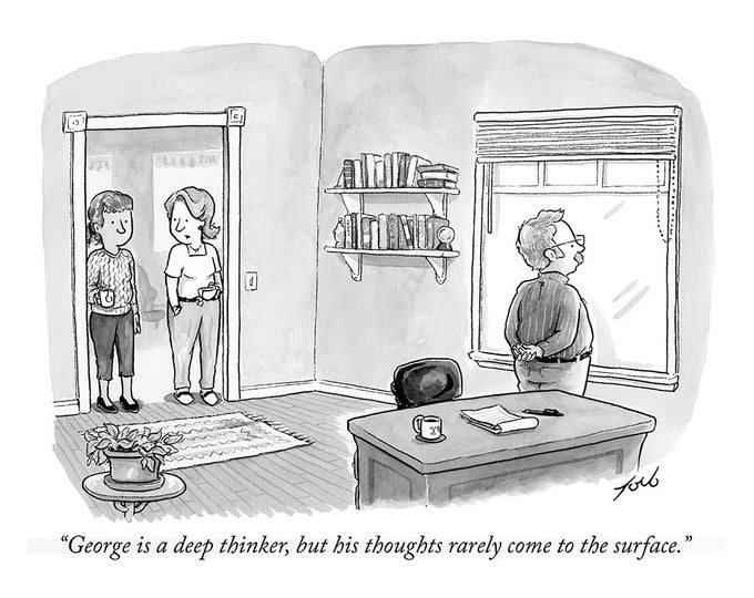 Print of New Yorker Cartoon "i'm Doing Some Reorganizing" - Etsy Canada