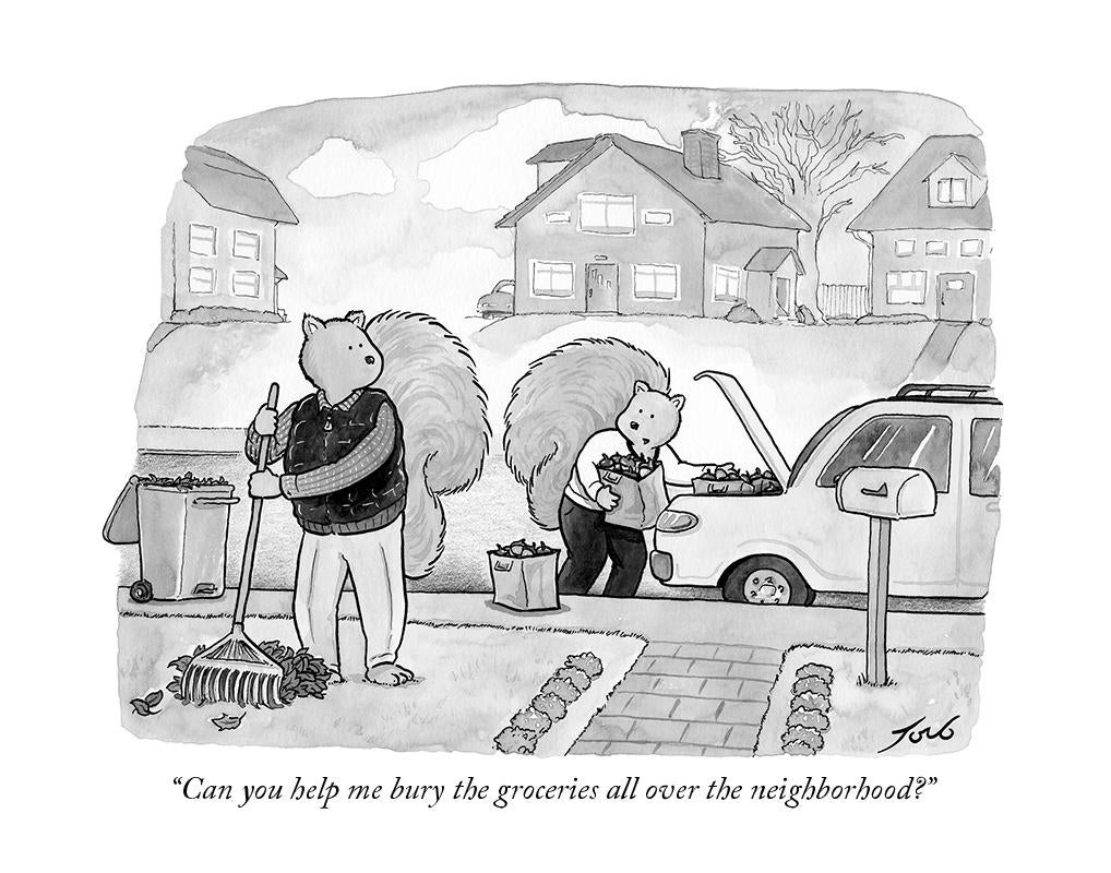 Signed Giclee Print of My New Yorker Cartoon "can You Help Me Bury the ...