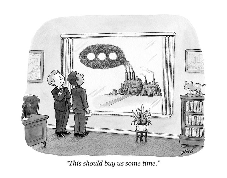 Signed Print of My Cartoon "this Should Buy Us Some Time" - Etsy