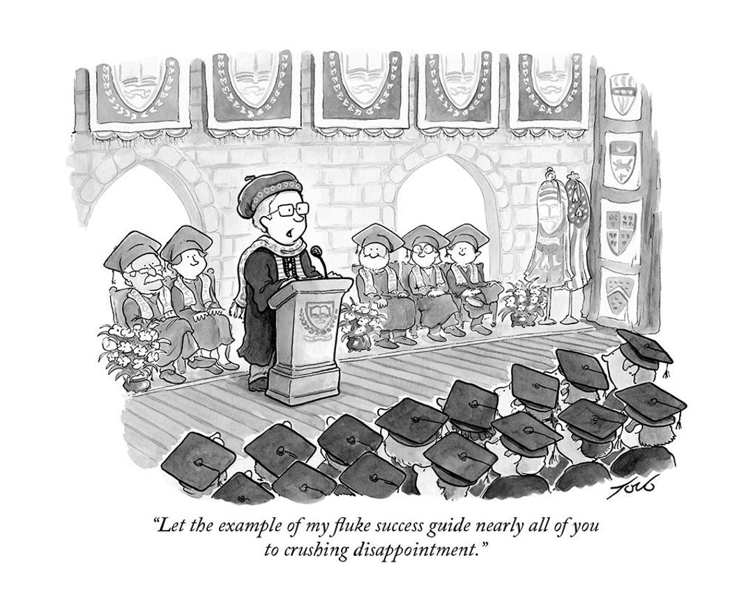 Signed Giclee Print of My New Yorker Cartoon "the Example of My Fluke ...