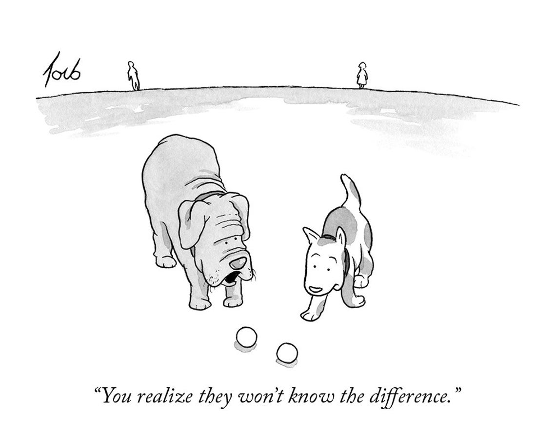 Signed Print of My New Yorker Cartoon "you Realize They Won't Know the ...