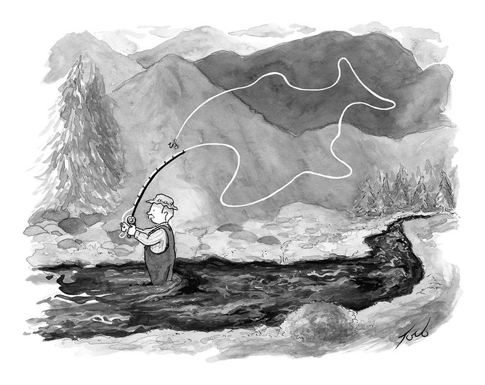 Print of New Yorker Cartoon "i'm Doing Some Reorganizing" - Etsy Canada