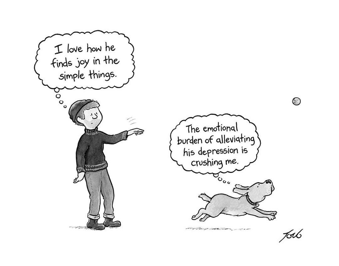 Signed Print of My New Yorker Cartoon "joy in the Simple Things" - Etsy ...