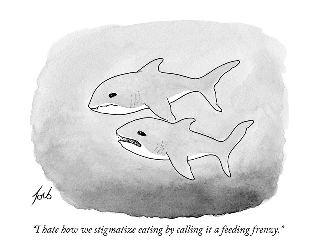 Signed Print of My New Yorker Cartoon "i Hate How We Stigmatize Eating ...