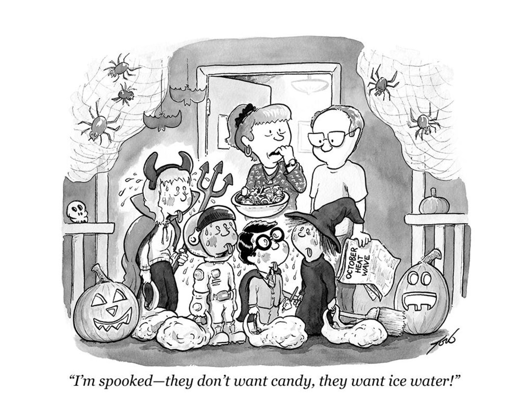 Signed Print of My Cartoon "i'm Spooked" - Etsy