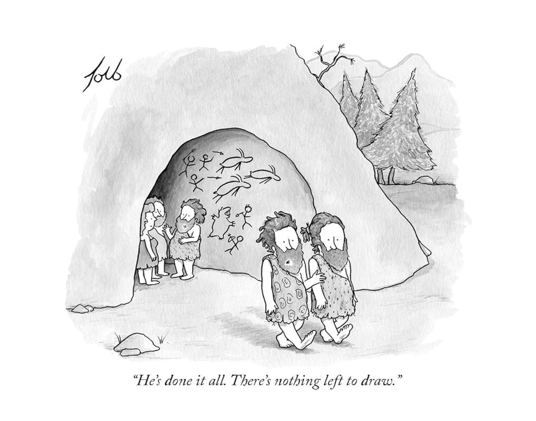 Signed Print of My New Yorker Cartoon "there's Nothing Left to Draw" - Etsy