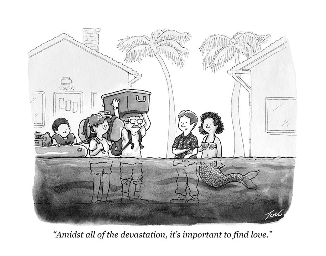 Signed Print of My Cartoon "it's Important to Find Love" - Etsy