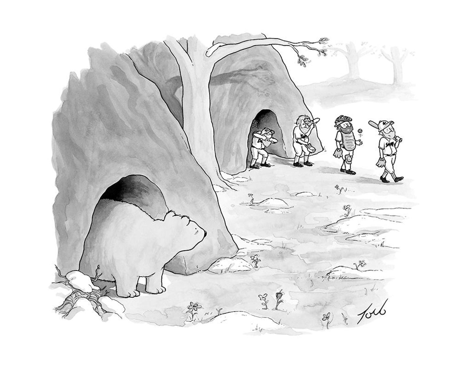 Signed Print of My New Yorker Cartoon "spring Training" - Etsy Canada