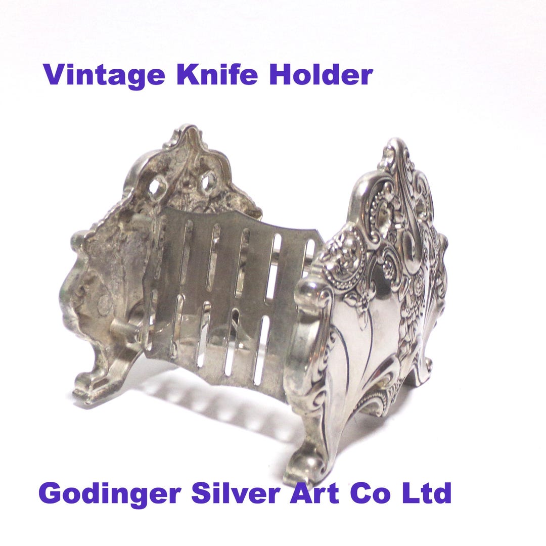 Metal: Godinger Silverplate Vintage Dining Silverware Knife Rest ...