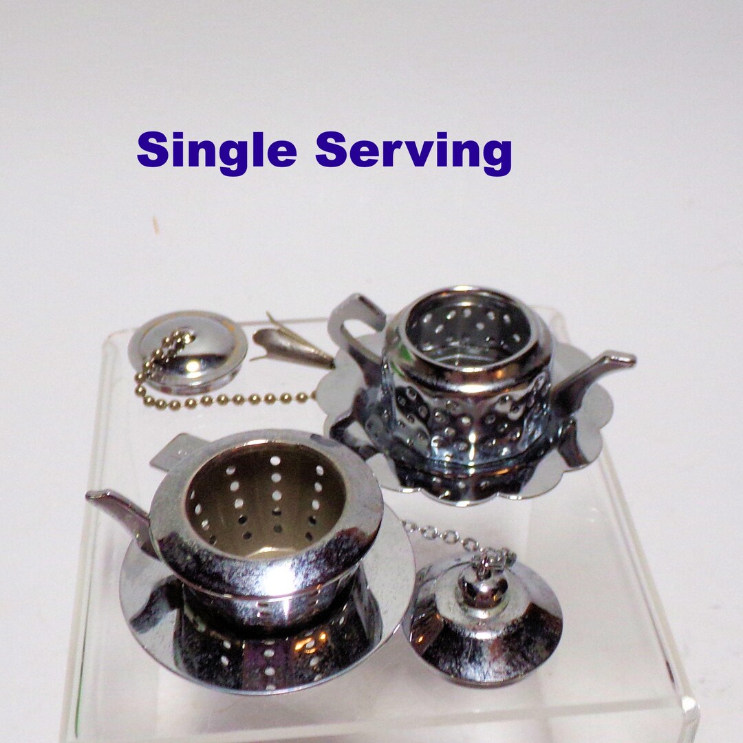 Metal: Chrome Gallery Original Metal Tea Infusers Set/2 Individual Cups ...