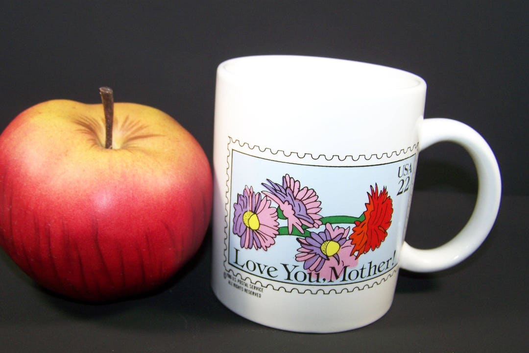 USPS: Commemorative 22-cent Post Office Stamp Mug 1986 "love You ...