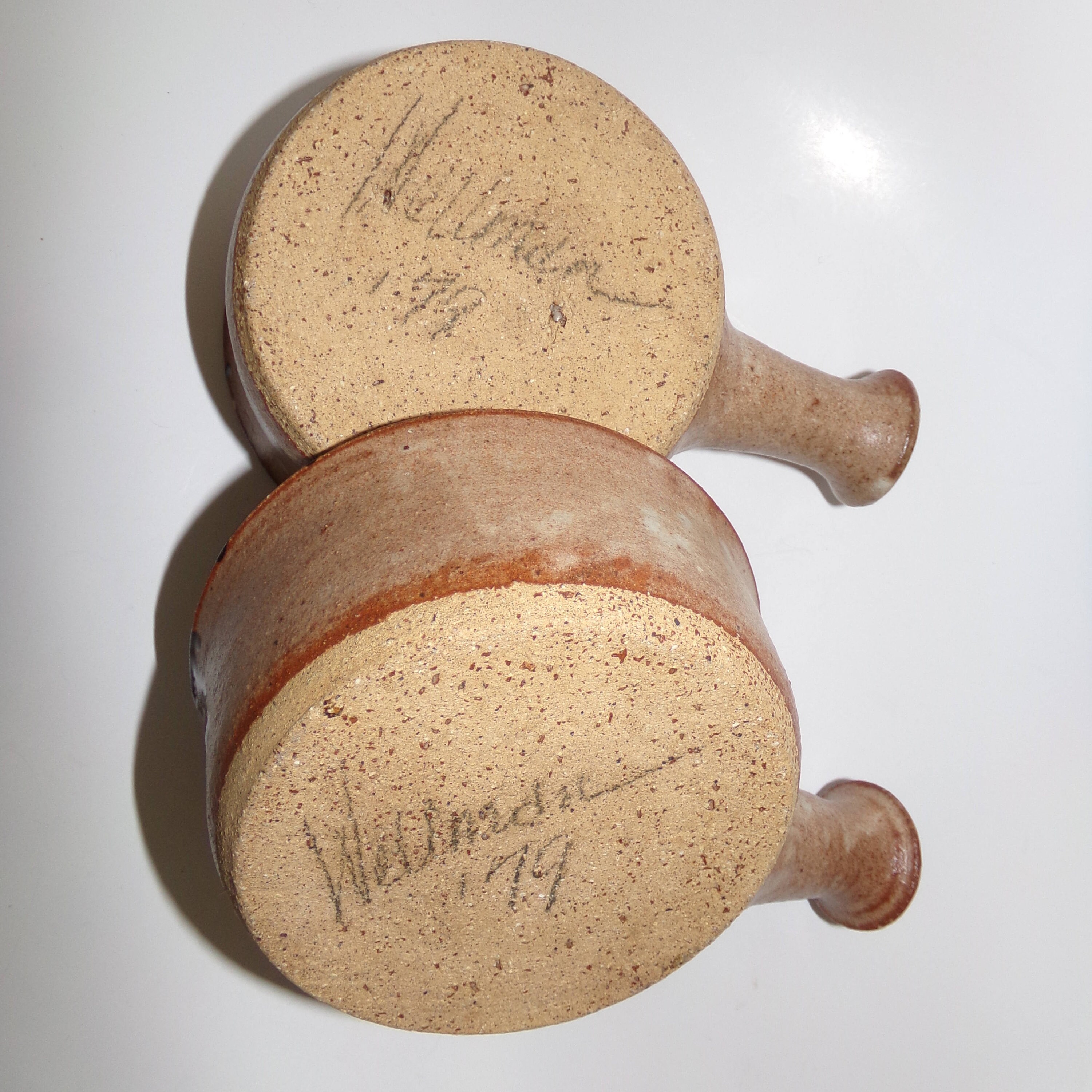 Bowl Wellman Pottery Stoneware Vintage 1979 Beige Bowls With Handles ...