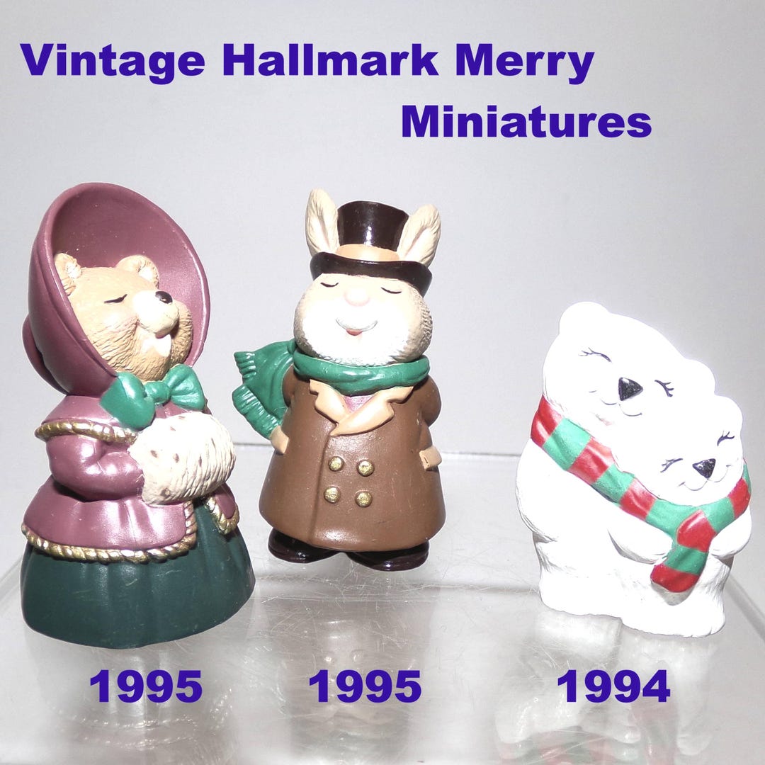 Vintage Hallmark Merry Miniatures: 1990s Caroler Figurines - Etsy