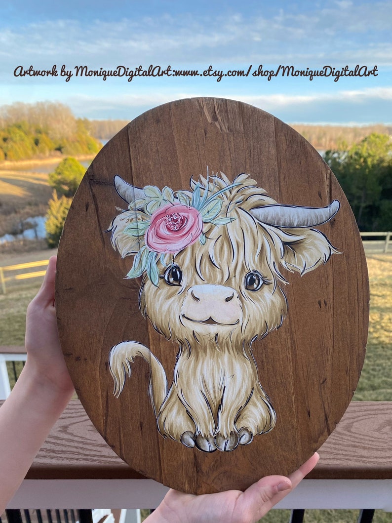 Rustic Highland Cow Wall Decor Buffalo Nursery Art - Etsy