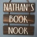 PERSONALIZED Book Nook Sign With Rope - Etsy