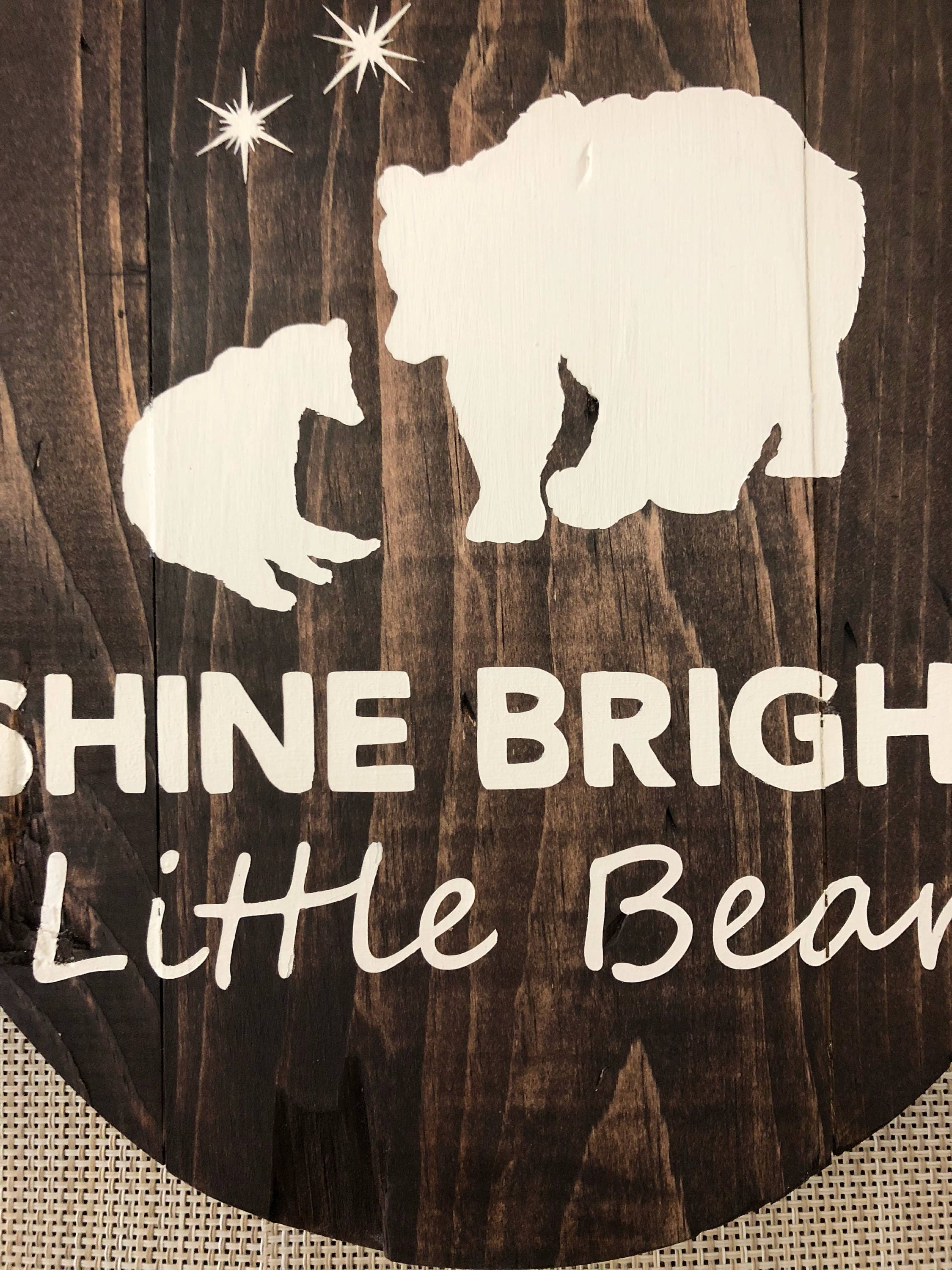 Small Little Dipper Bear Wall Art, Woodland Nursery - Etsy