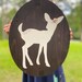 Rustic Deer Sign Woodland Nursery Deer Nursery Oval Sign - Etsy